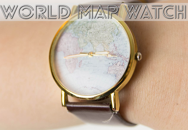 World Map Watch for under £1.50 - Strikeapose