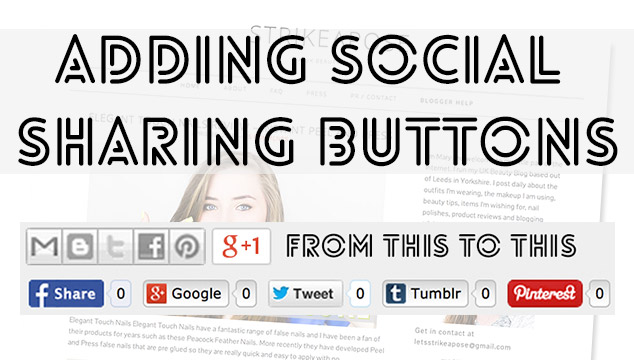 Adding Responsive Social Sharing Buttons - Strikeapose