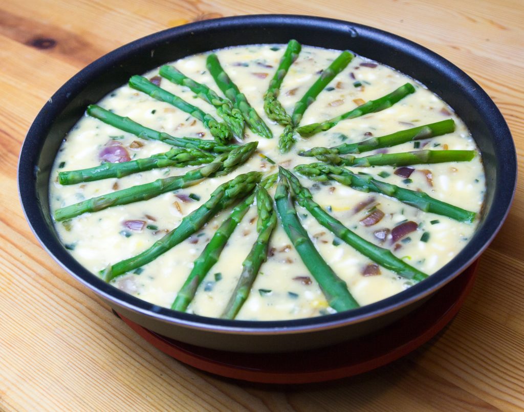 Slimming World Quiche - Syn Free Asparagus, Chive and Onion - Strikeapose